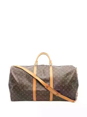 LOUIS VUITTON 1997 Monogram Keepall Bandouliere 60 Travel Bag