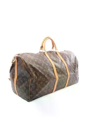 LOUIS VUITTON 1997 Monogram Keepall Bandouliere 60 Travel Bag