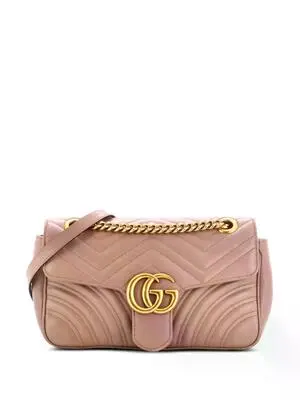Gucci Gg Marmont Matelassé Leather Small Crossbody Bag - Neutrals