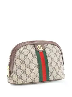 Gucci Ophidia Cosmetic Case Gg Coated Canvas Large Pouch