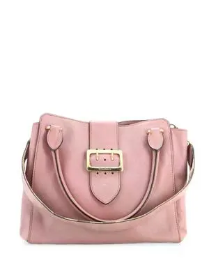 Burberry Buckled Leather Medium Tote Bag