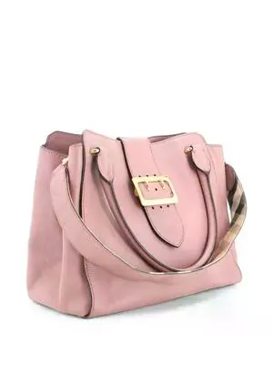 Burberry Buckled Leather Medium Tote Bag
