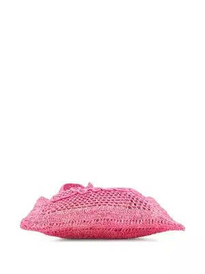 Chloé Summer Banana Woven Raffia Tote Bag
