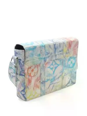 LOUIS VUITTON Monogram Pastel Trunk Messenger Pm Bag - White
