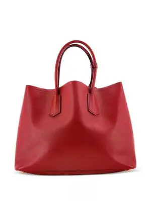Prada Saffiano Leather Tote Bag - Red