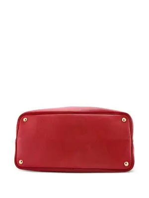 Prada Saffiano Leather Tote Bag - Red