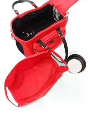 Prada Re Nylon Convertible Pet Carrier Travel Bag - Red
