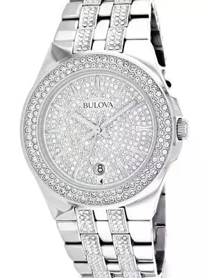 Bulova Swarovski Crystal Embellished 42mm Watch