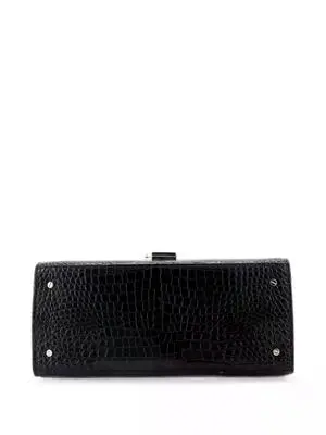 Saint Laurent Cassandra Top Handle Bag Crocodile Embossed Leather Medium Satchel