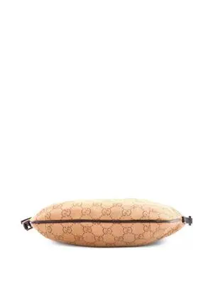 Gucci Vintage Pochette Shoulder Bag Gg Canvas - Brown