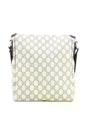 Gucci Flap Messenger Gg Coated Canvas Small Crossbody Bag