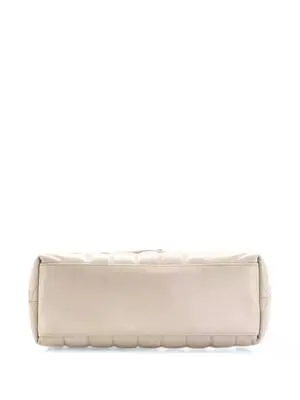 Saint Laurent Small Loulou Matelasse Chevron Leather Shoulder Bag - White