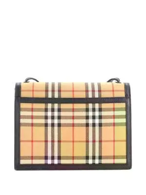 Burberry Macken Vintage Check Canvas Small Crossbody Bag - Black