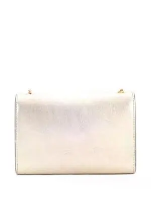 Saint Laurent Classic Monogram Metallic Leather Small Crossbody Bag