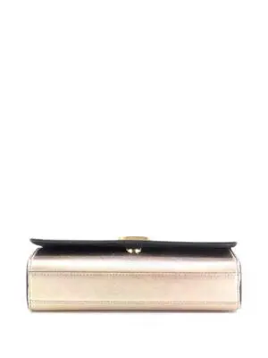 Saint Laurent Classic Monogram Metallic Leather Small Crossbody Bag