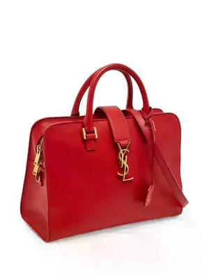 Saint Laurent 2016 Small Cabas Tote Bag - Red