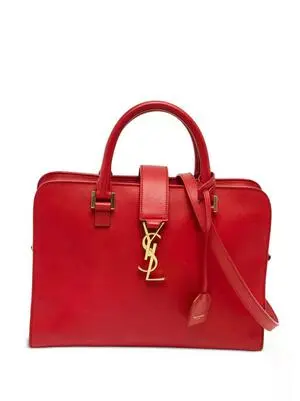 Saint Laurent 2016 Small Cabas Tote Bag - Red