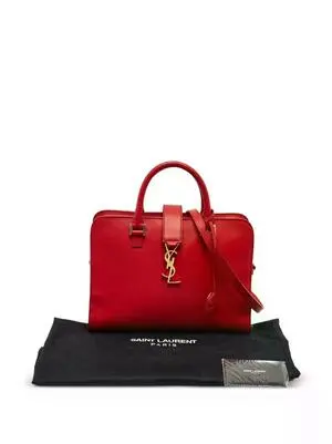 Saint Laurent 2016 Small Cabas Tote Bag - Red