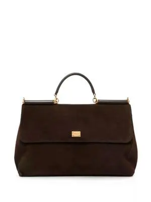 Dolce & Gabbana Calf Leather Top Handle Bag