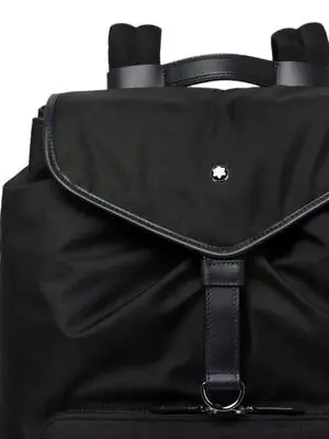 Montblanc Logo-plaque Foldover-top Canvas Large Backpack
