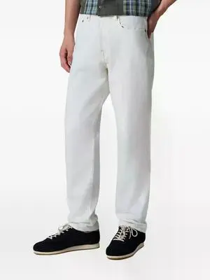 Paul Smith Logo Embroidered Jeans - White