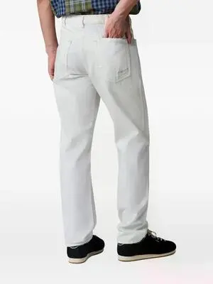 Paul Smith Logo Embroidered Jeans - White