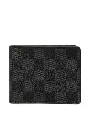 LOUIS VUITTON 2018 Damier Graphite Pince Card Holder - Black