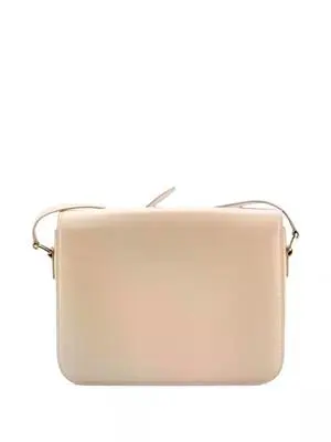 Celine Triomphe Shoulder Bag In Smooth Calfskin - Neutrals