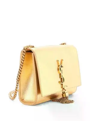 Saint Laurent Classic Monogram Tassel Leather Medium Crossbody Bag