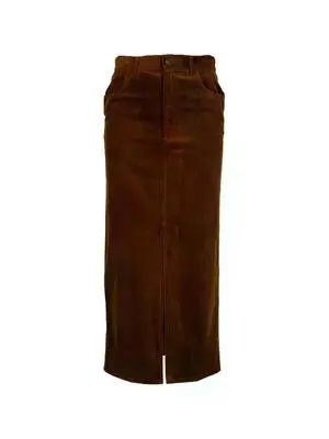 Isabel Marant Étoile Odalie Corduroy Midi Skirt - Brown