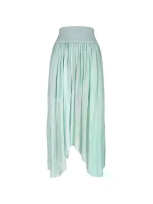 Maria Mcmanus Wave Pleated Midi Skirt