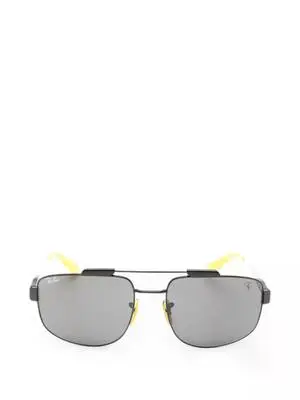 Ray-ban Double-bridge Geometric-frame Sunglasses - Black