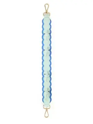 Fendi Strap You Scalloped Leather Shoulder Strap