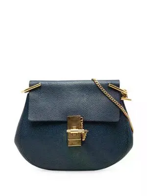 Chloé 2015 Small Leather Drew Crossbody Bag - Blue