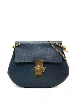 Chloé 2015 Small Leather Drew Crossbody Bag - Blue