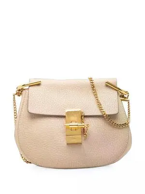Chloé 2015 Mini Grained Lambskin Drew Crossbody Bag - Neutrals