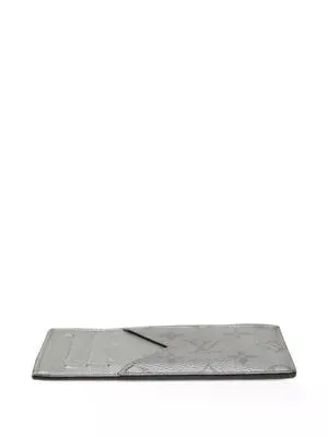 LOUIS VUITTON 2021-2026 Monogram Eclipse Reverse Taigarama Coin Card Holder