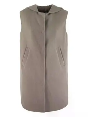 Herno Hooded Sleeveless Gilet - Neutrals