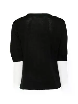 Dice Kayek Sequin-embellished Wool Top