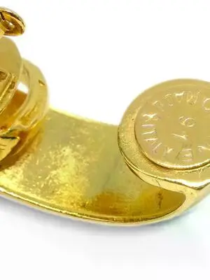 Celine 1990-2000s Dangle Handbag Clip-on Earrings