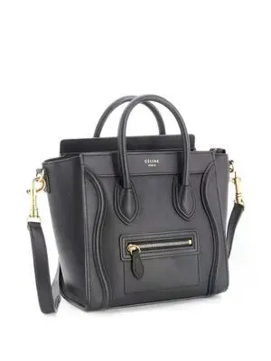 Celine Luggage Bag Smooth Leather Nano Crossbody Bag