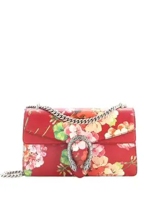 Gucci Dionysus Bag Blooms Print Leather Small Shoulder Bag - Multicolour