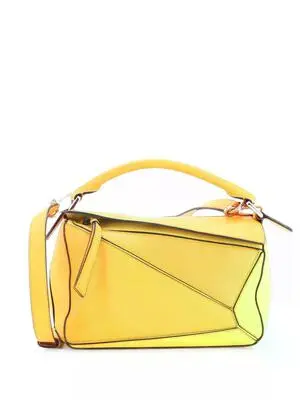 Loewe Puzzle Bag Leather Small Satchel - Orange