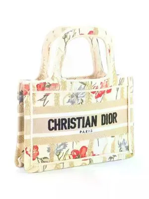 Dior Book Embroidered Canvas Mini Tote Bag