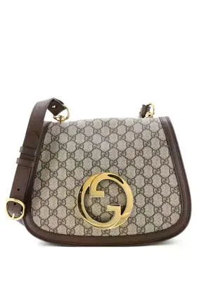 Gucci Blondie Nm Top Handle Bag Gg Coated Canvas Medium Satchel