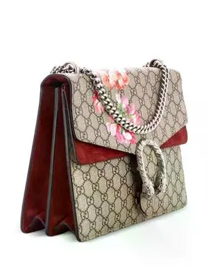 Gucci Dionysus Blooms Print Gg Coated Canvas Shoulder Bag