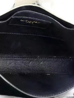 Saint Laurent Cassandra Top Handle Bag Crocodile Embossed Leather Mini Shoulder Bag