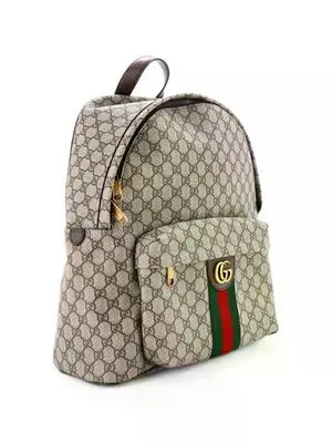 Gucci Ophidia Front Pocket Gg Coated Canvas Medium Backpack
