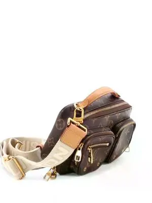 LOUIS VUITTON Utility Monogram Canvas Crossbody Bag - Brown