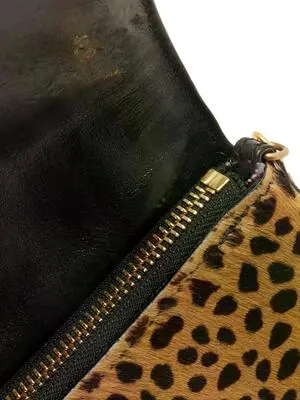 JIMMY CHOO Tulita Leopard-print Shoulder Bag